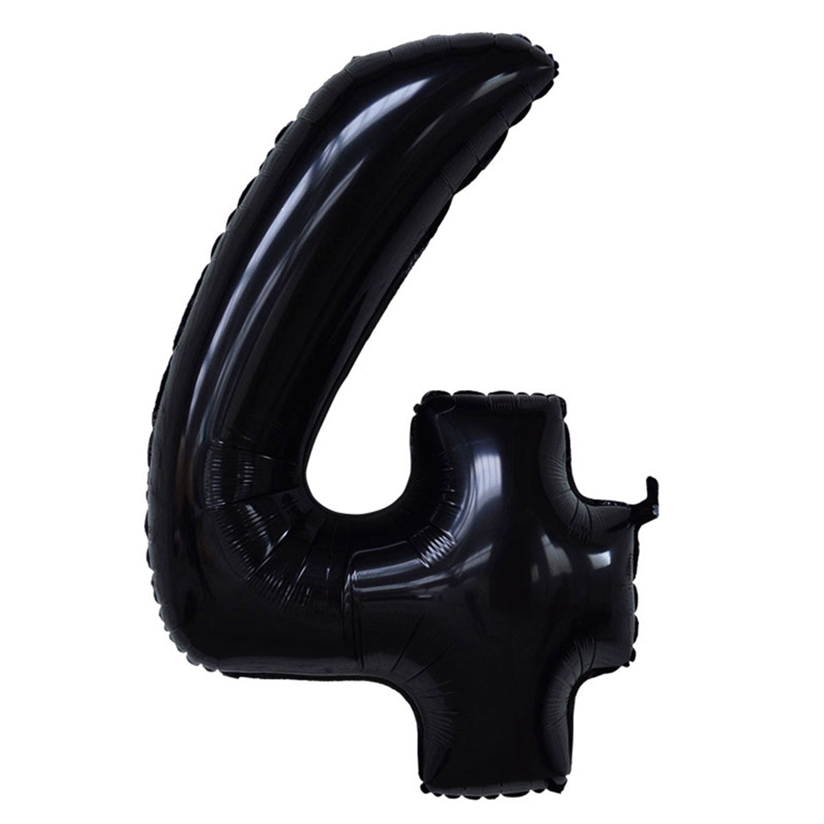 Air-Filled 40" Black Number Four Balloon | Luft Balloon | Solid Color ...