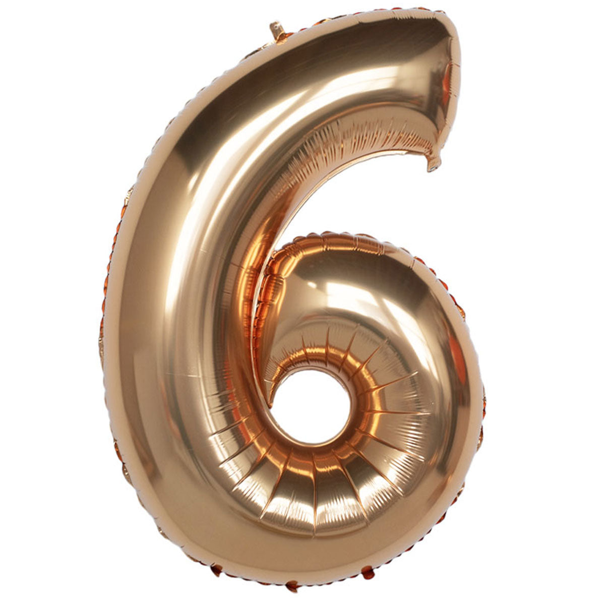 Air-Filled 14" Gold Number Six Balloon | Luft Balloon | Solid Color ...