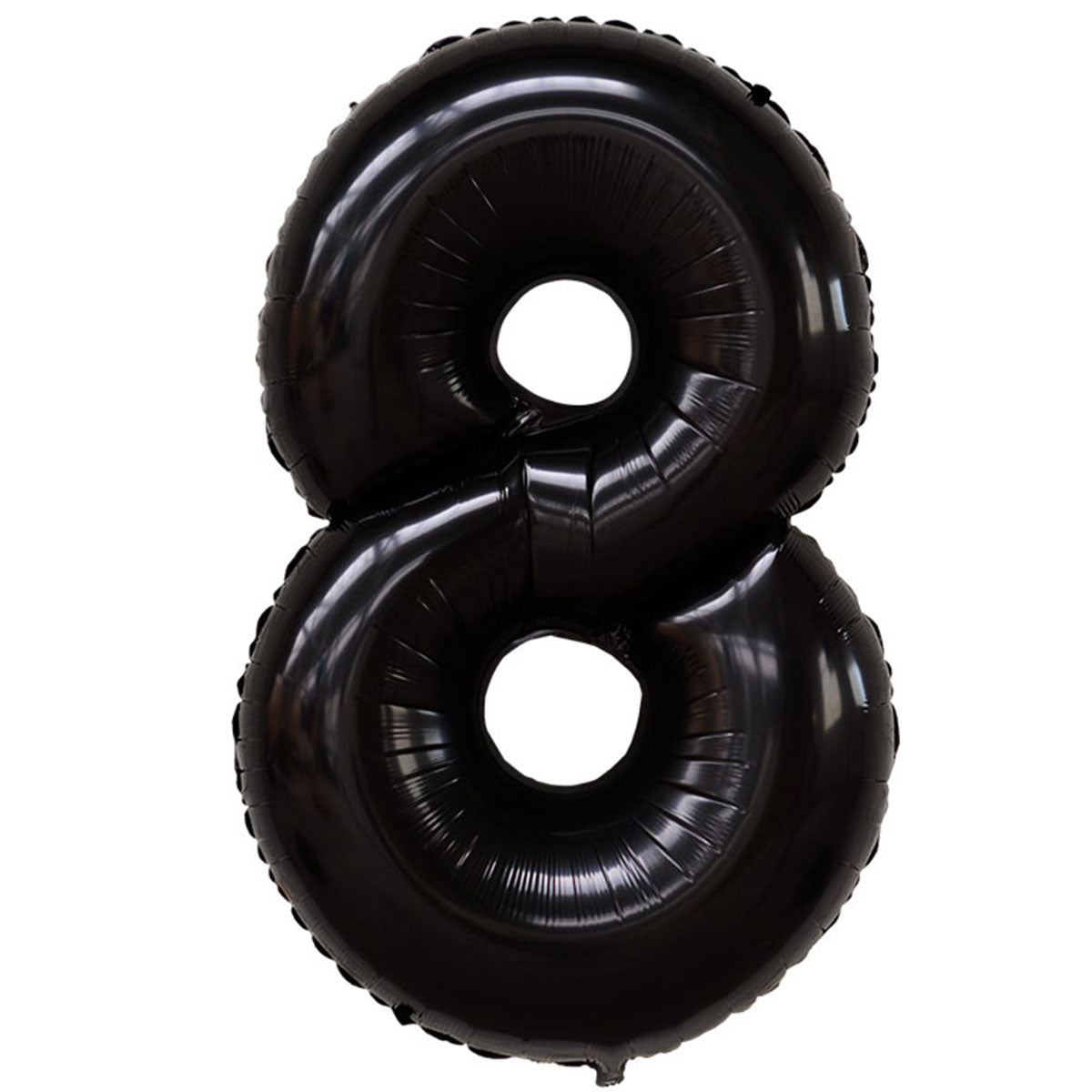 40" Black Foil Number EIGHT Balloon | Luft Balloon | Solid Color ...