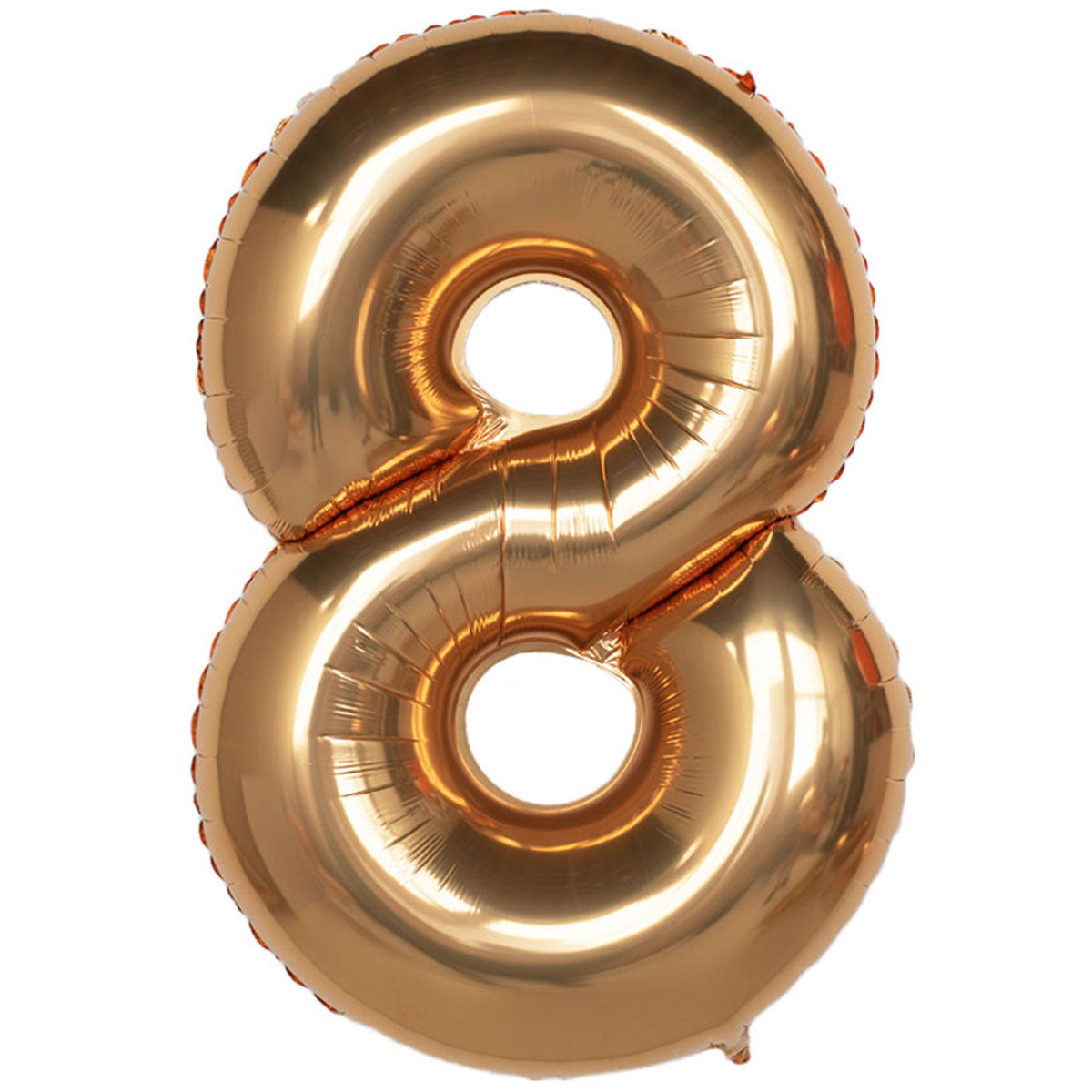 40" Gold Foil Number Eight Balloon | Luft Balloon | Solid Color ...