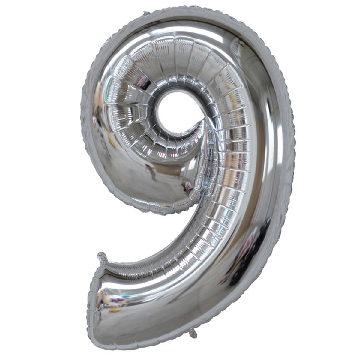 Air-Filled 14" Silver Number Nine Balloon | Luft Balloon | Solid Color ...