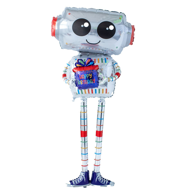 5' Birthday Robot Balloon | Luft Balloon | Solid Color Balloons Chicago