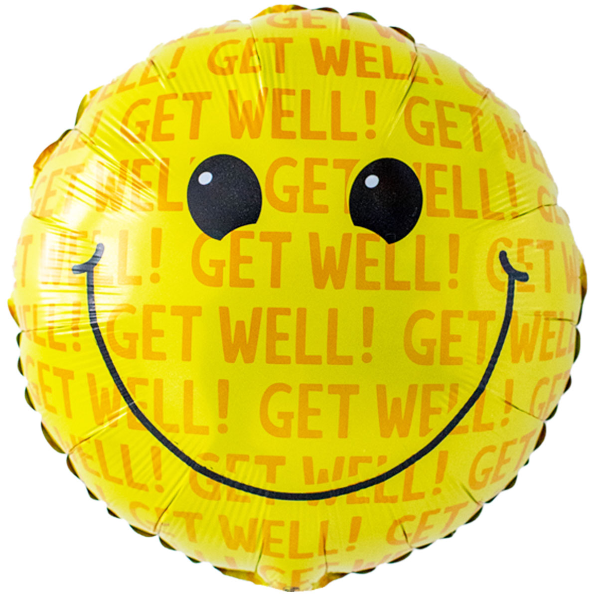 18" Get Well Smiley Balloon | Luft Balloon | Solid Color Balloons Chicago