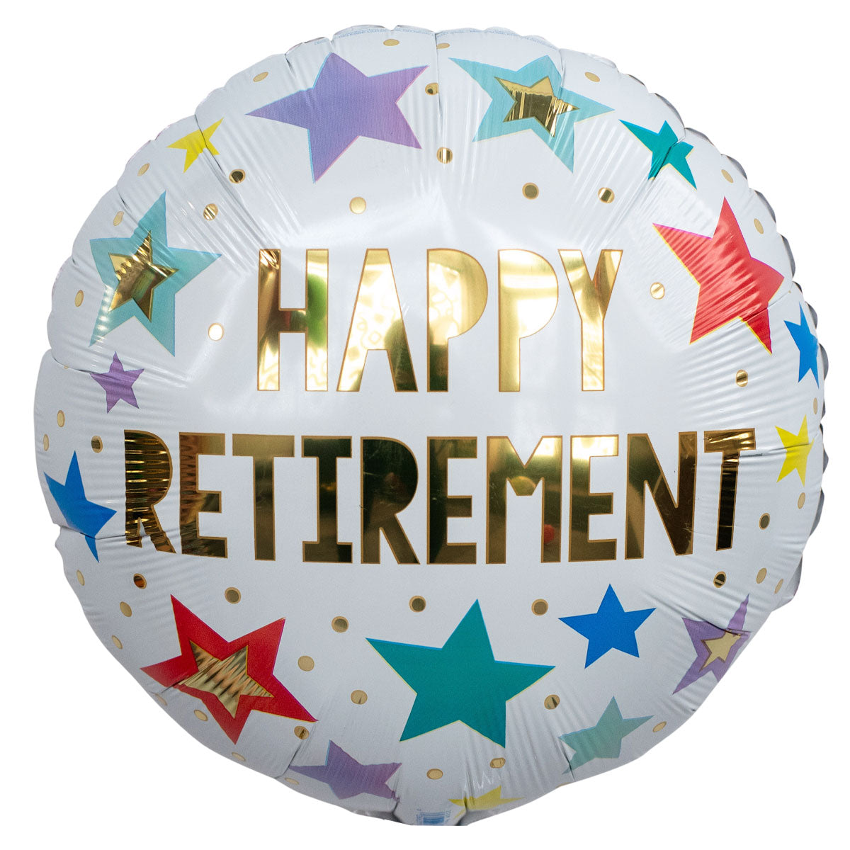 18" Happy Retirement Balloon | Luft Balloon | Solid Color Balloons Chicago