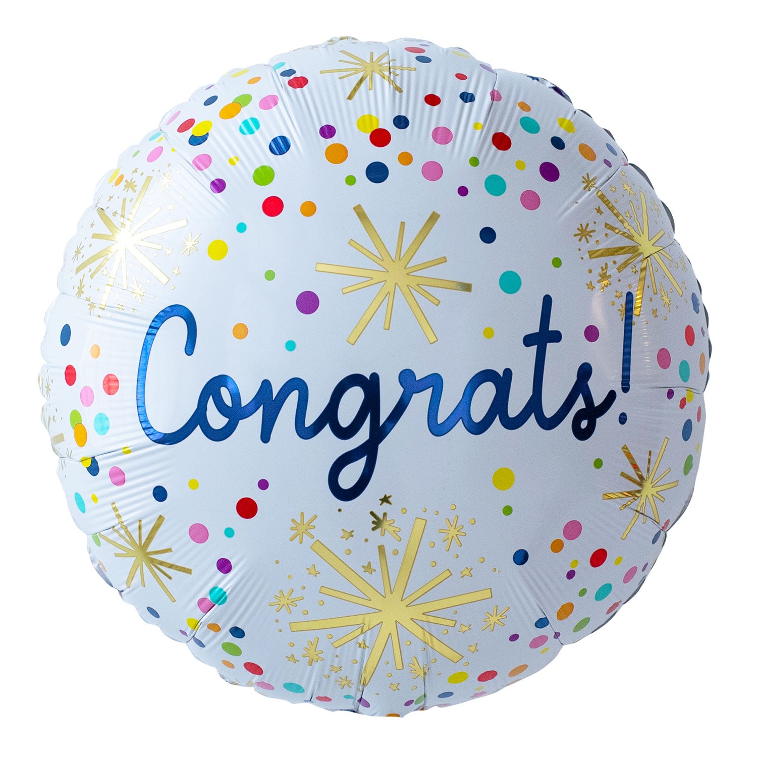 18" Color Dot Congrats Balloon | Luft Balloon | Solid Color Balloons ...