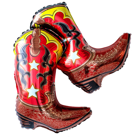 36" Cowboy Boot Balloon | Luft Balloon | Solid Color Balloons Chicago