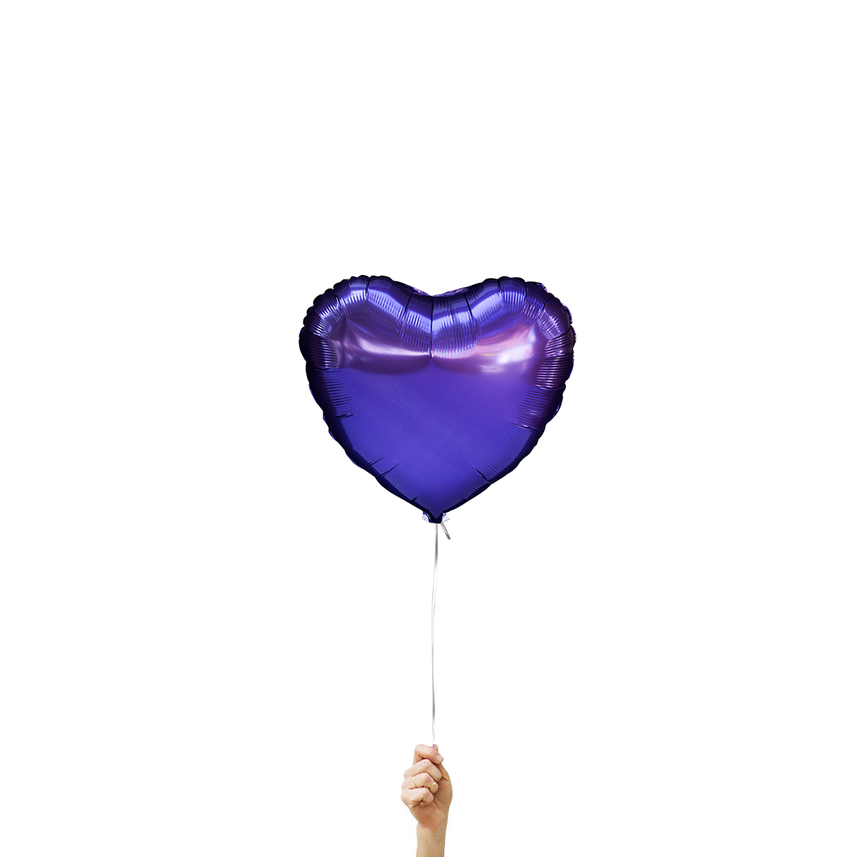 18" Dark Purple Heart Balloon | Luft Balloon | Solid Color Balloons Chicago
