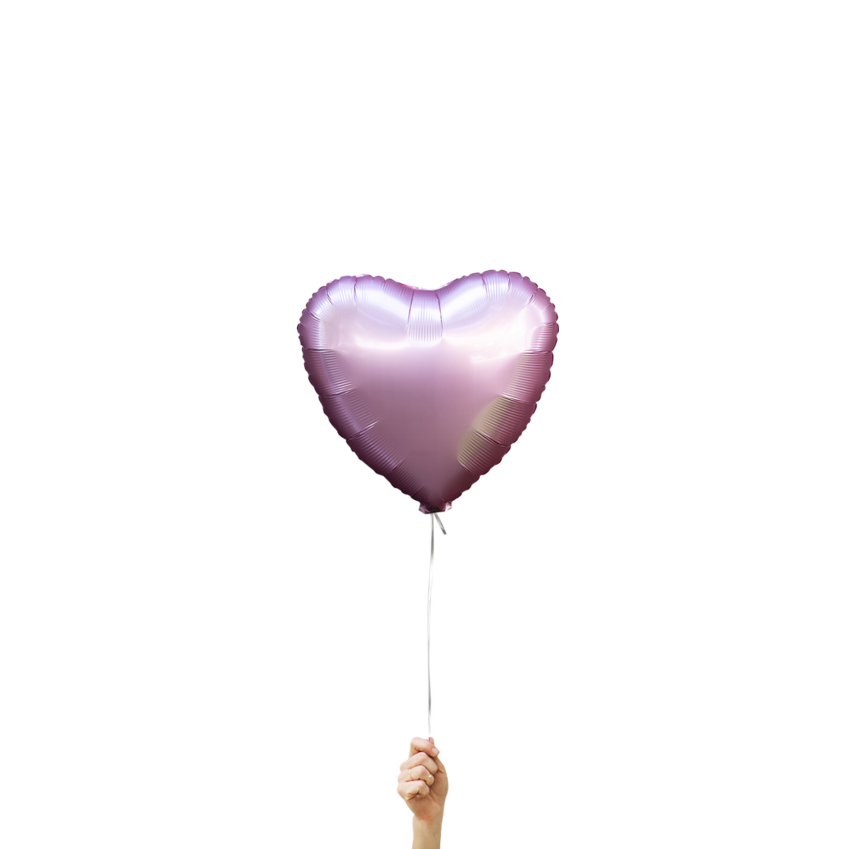 18" Dusty Mauve Heart Balloon | Luft Balloon | Solid Color Balloons Chicago
