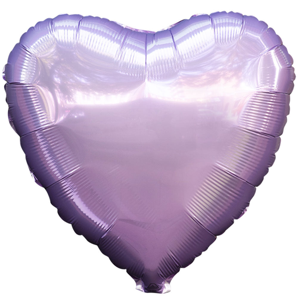 18" Light Purple Heart Balloon | Luft Balloon | Solid Color Balloons ...