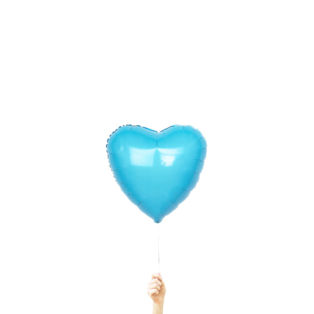 18" Pale Blue Heart Balloon | Luft Balloon | Solid Color Balloons Chicago