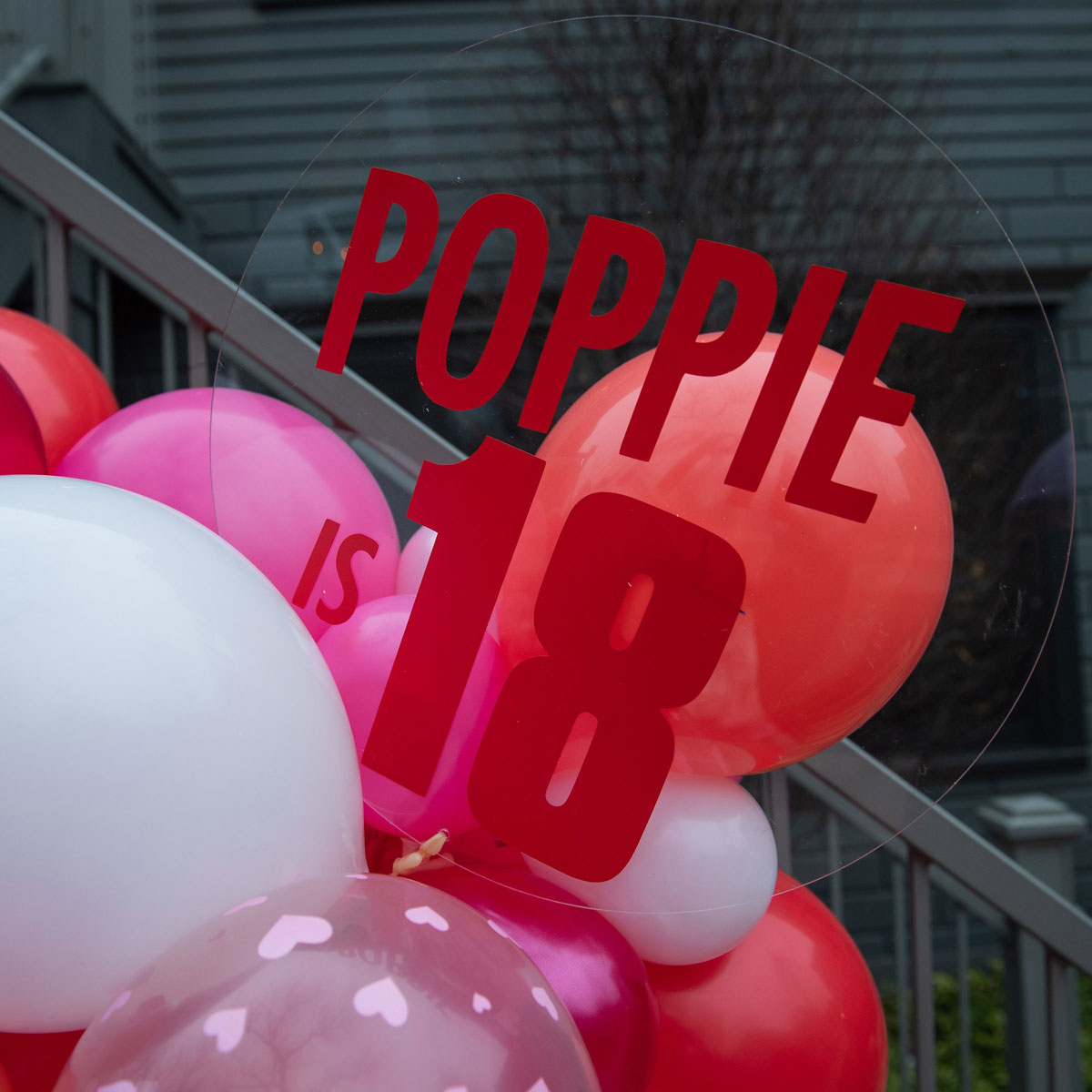 Custom Acrylic Sign | Luft Balloon | Solid Color Balloons Chicago