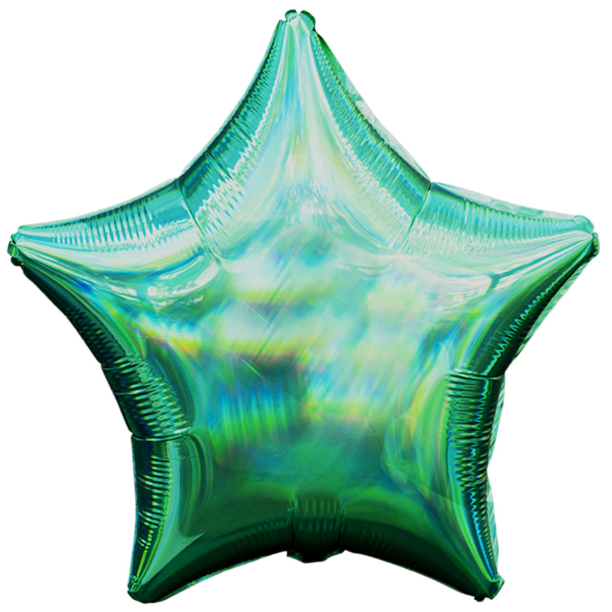 18" Iridescent Green Star Balloon | Luft Balloon | Solid Color Balloons ...