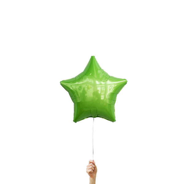 18" Kiwi Green Star Balloon | Luft Balloon | Solid Color Balloons Chicago