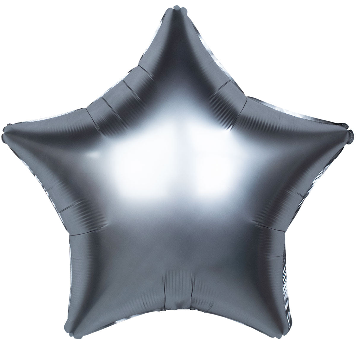 18" Satin Silver Star Balloon | Luft Balloon | Solid Color Balloons Chicago