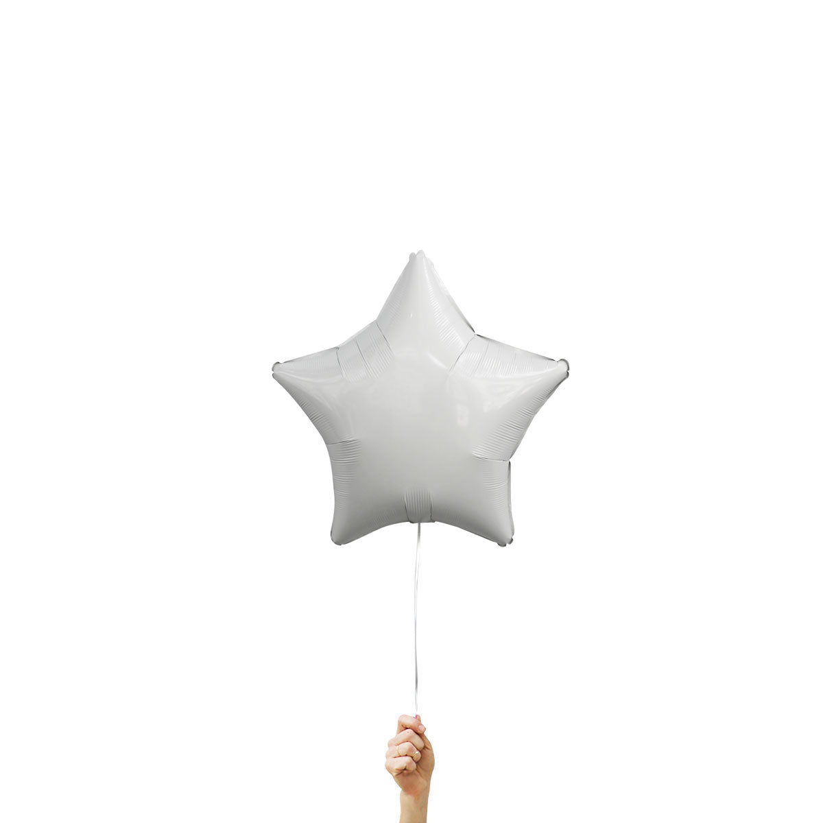 18" Whtie Star Balloon | Luft Balloon | Solid Color Balloons Chicago