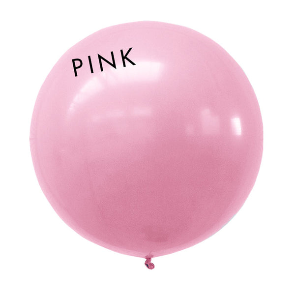 36" Pink Globe Balloon | Luft Balloon | Solid Color Balloons Chicago